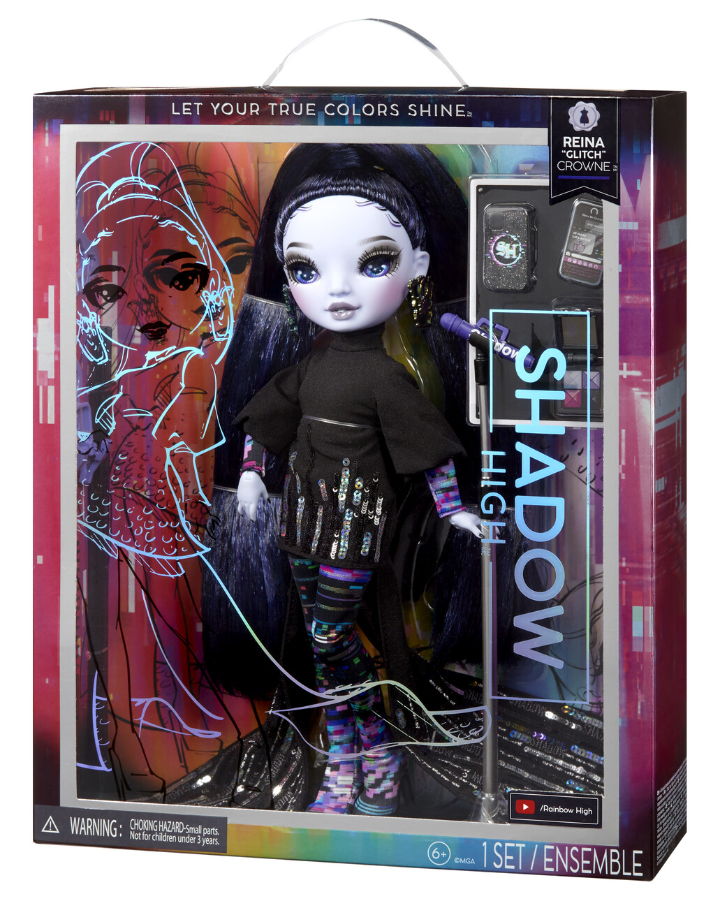 Shadow High S23 Fashion Doll- Reina “Glitch” Crowne (Midnight) | Tips ...