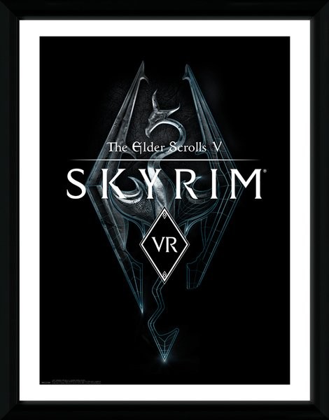 Skyrim - VR Game Cover Framed poster | Buy at UKposters