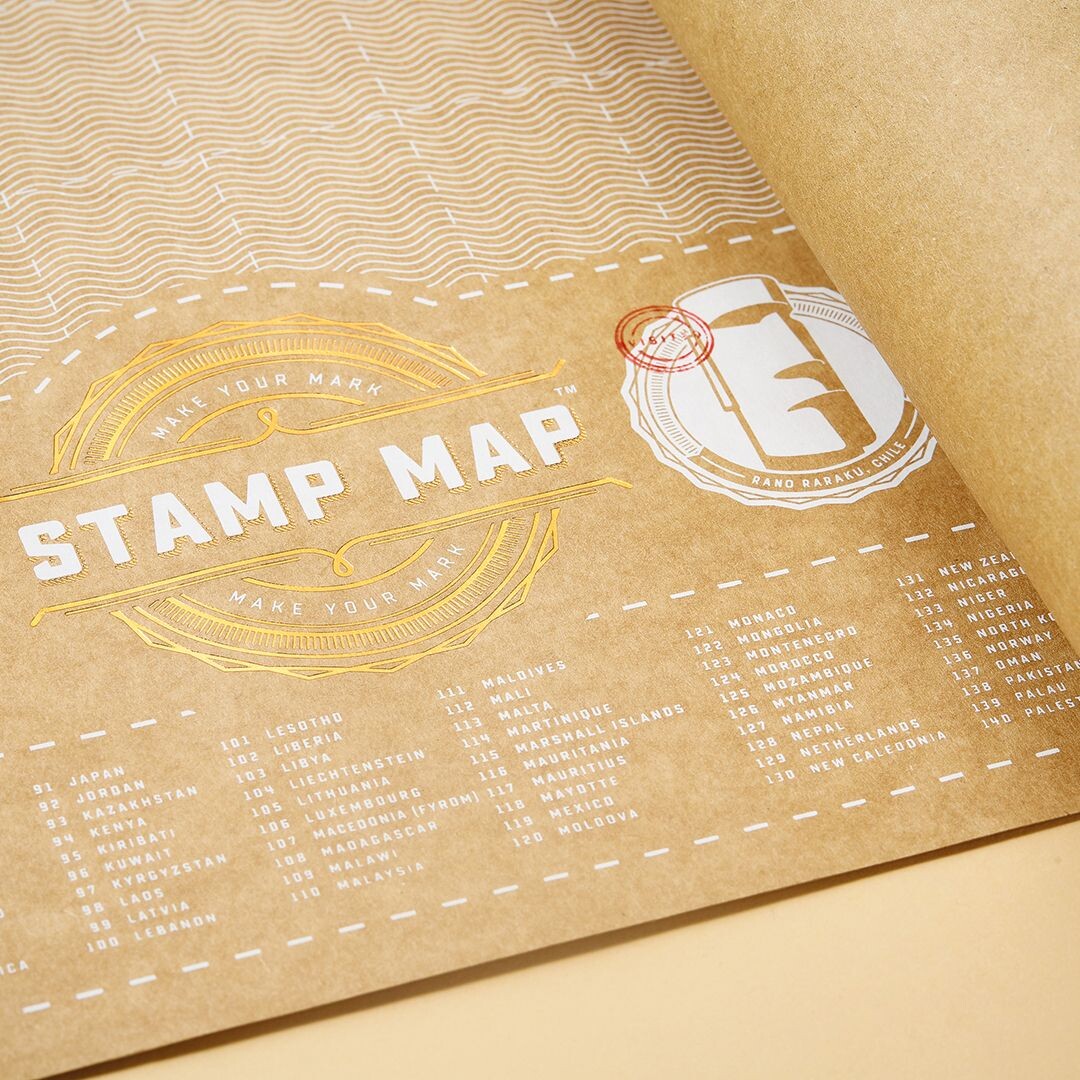 Stamp Map | Buy at UKposters
