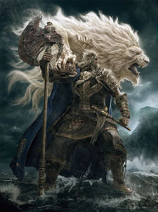 Quadro su tela Elden Ring - Lion Knight | Decorazioni murali | Europosters