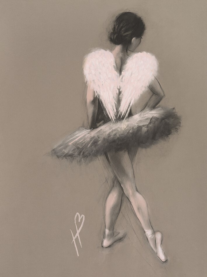 Quadro su tela Hazel Bowman - Angel Wings III | Decorazioni murali ...