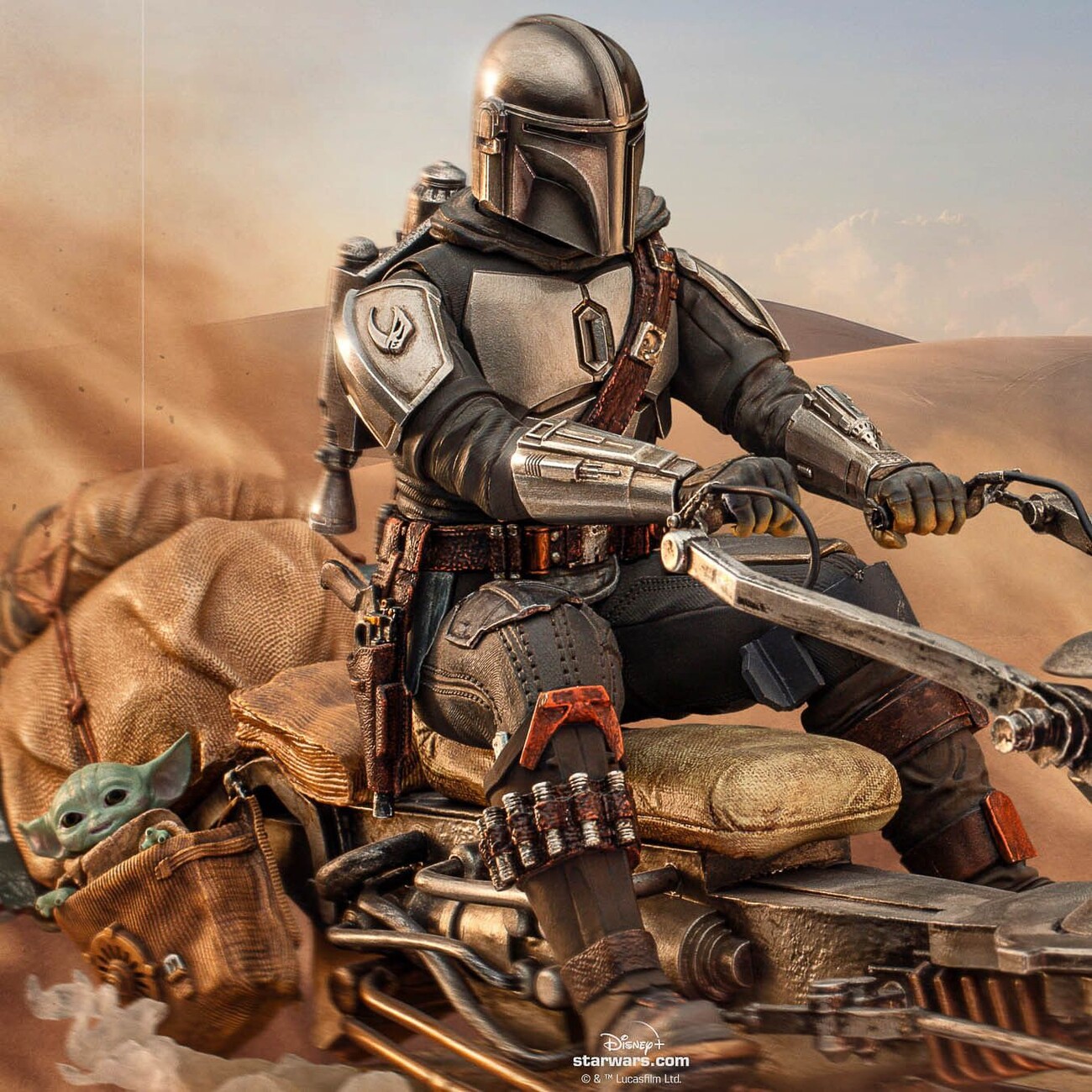 Figurine Star Wars: The Mandalorian - Speedbike - Deluxe | Tips for ...