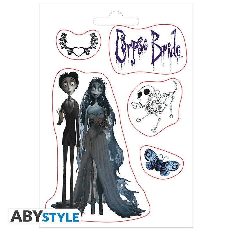 Stickers Corpse Bride - Characters 2pcs | Tips for original gifts