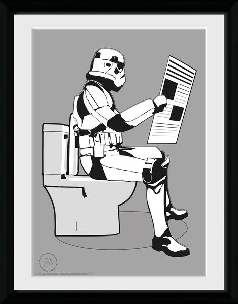 Stormtrooper - Storm Pooper Framed poster | Buy at UKposters