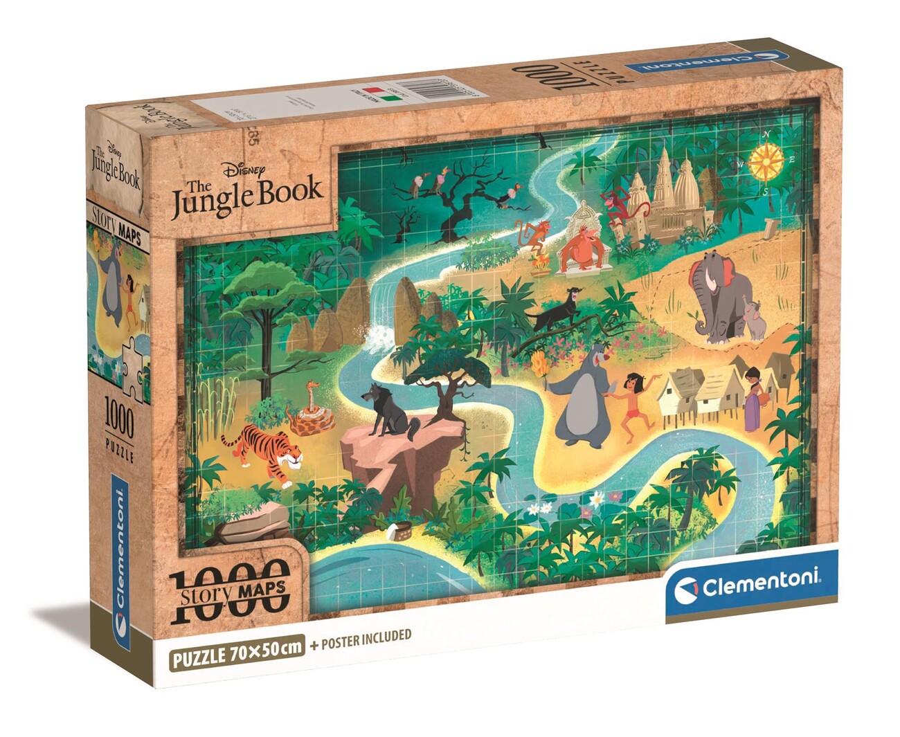 Puzzles Story Maps - Jungle Book | Originelle Geschenkideen | Europosters