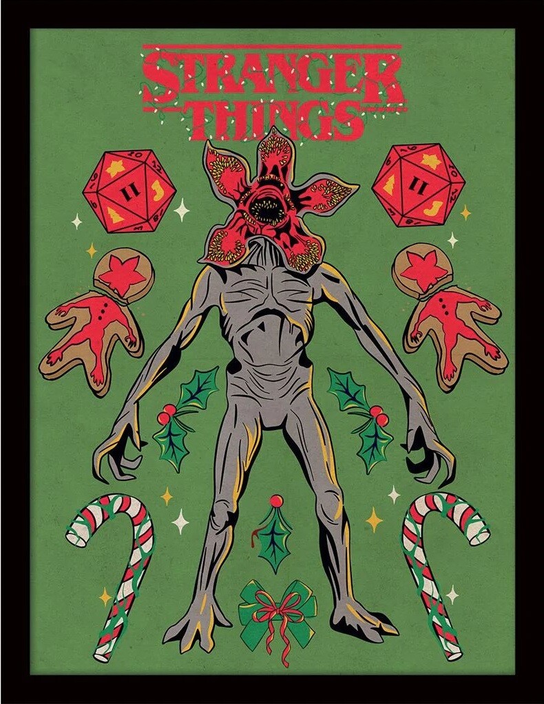 Stranger Things 4 - Christmas Demogorgon Gerahmte Poster, Bilder ...