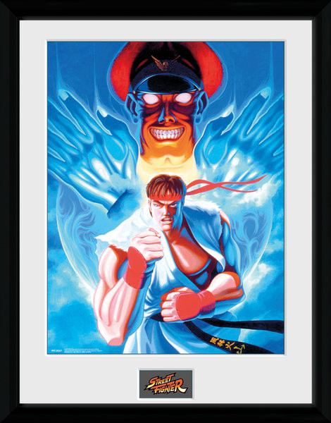Street Fighter - Ryu and Bison Framed poster | Buy at UKposters