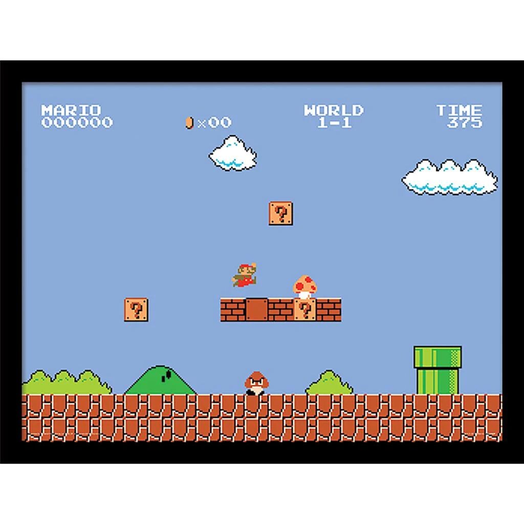 Super Mario Bros. - 1-1 Framed poster | Buy at UKposters