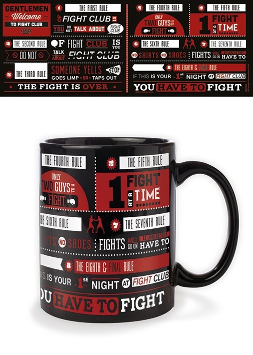 Tasse Fight Club - Rules Infographic | Idées de cadeaux originaux