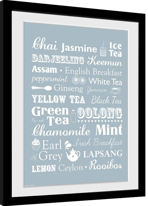 Poster con cornice Tea - Types | Poster, quadri | Europosters