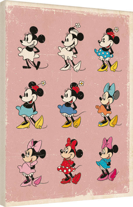 Minni (Minnie Mouse) - Evolution Tableau sur toile | Décorations ...