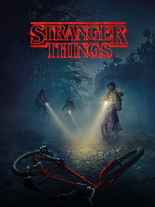 Stranger Things - Bike Tableau sur toile | Décorations murales ...
