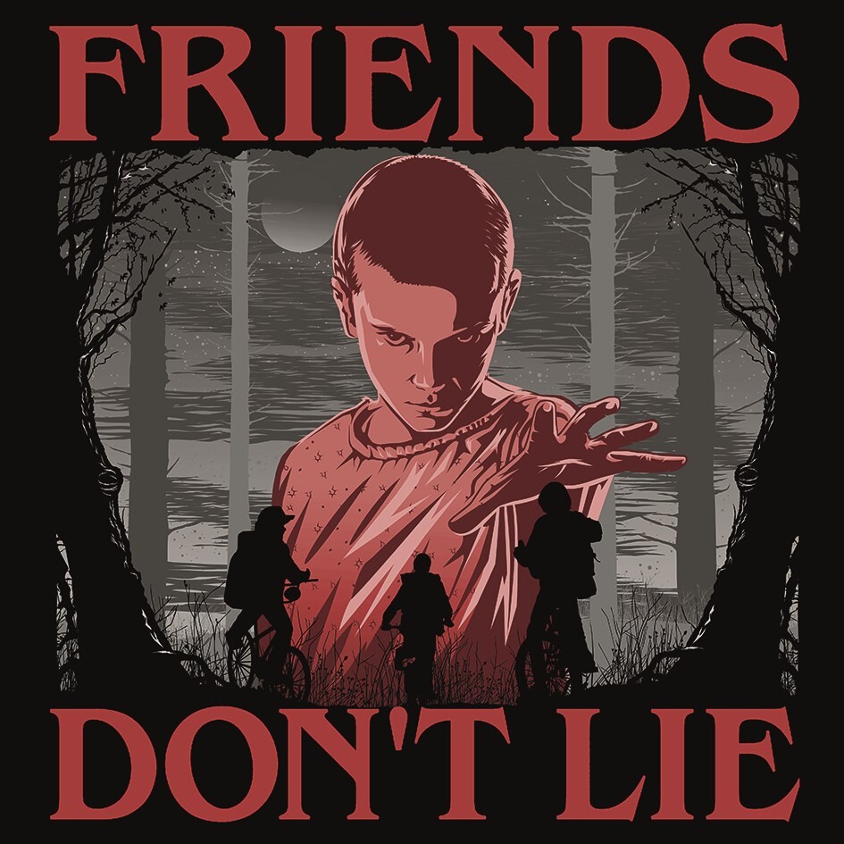 Stranger Things - Friends Don't Lie Tableau sur toile | Décorations ...