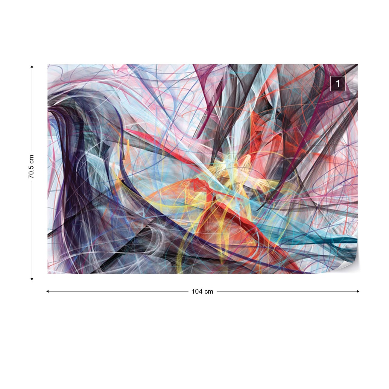 Abstract Art Wall Paper Mural | Buy at UKposters