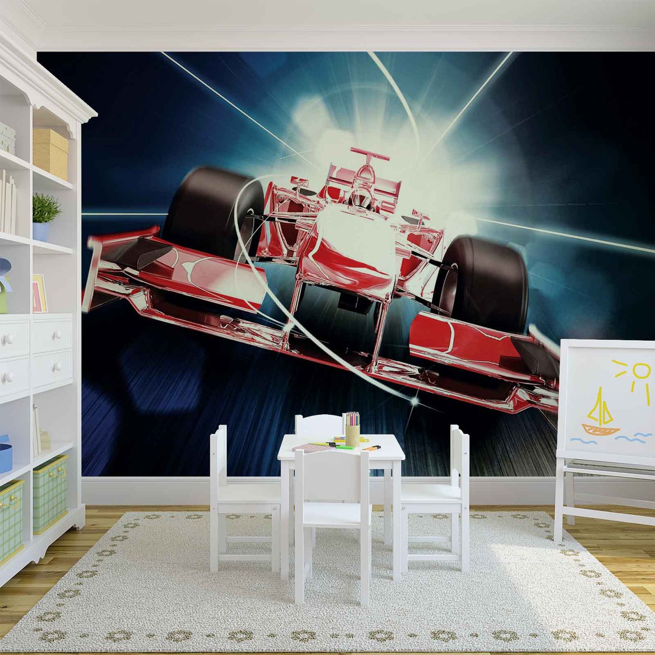 Car Formula 1 Red Wall Paper Mural | Buy at UKposters