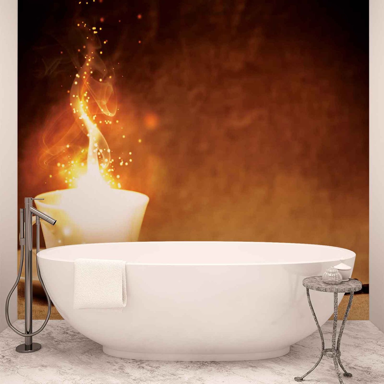 Coffee Cafe Fire Wall Paper Mural | Buy at UKposters