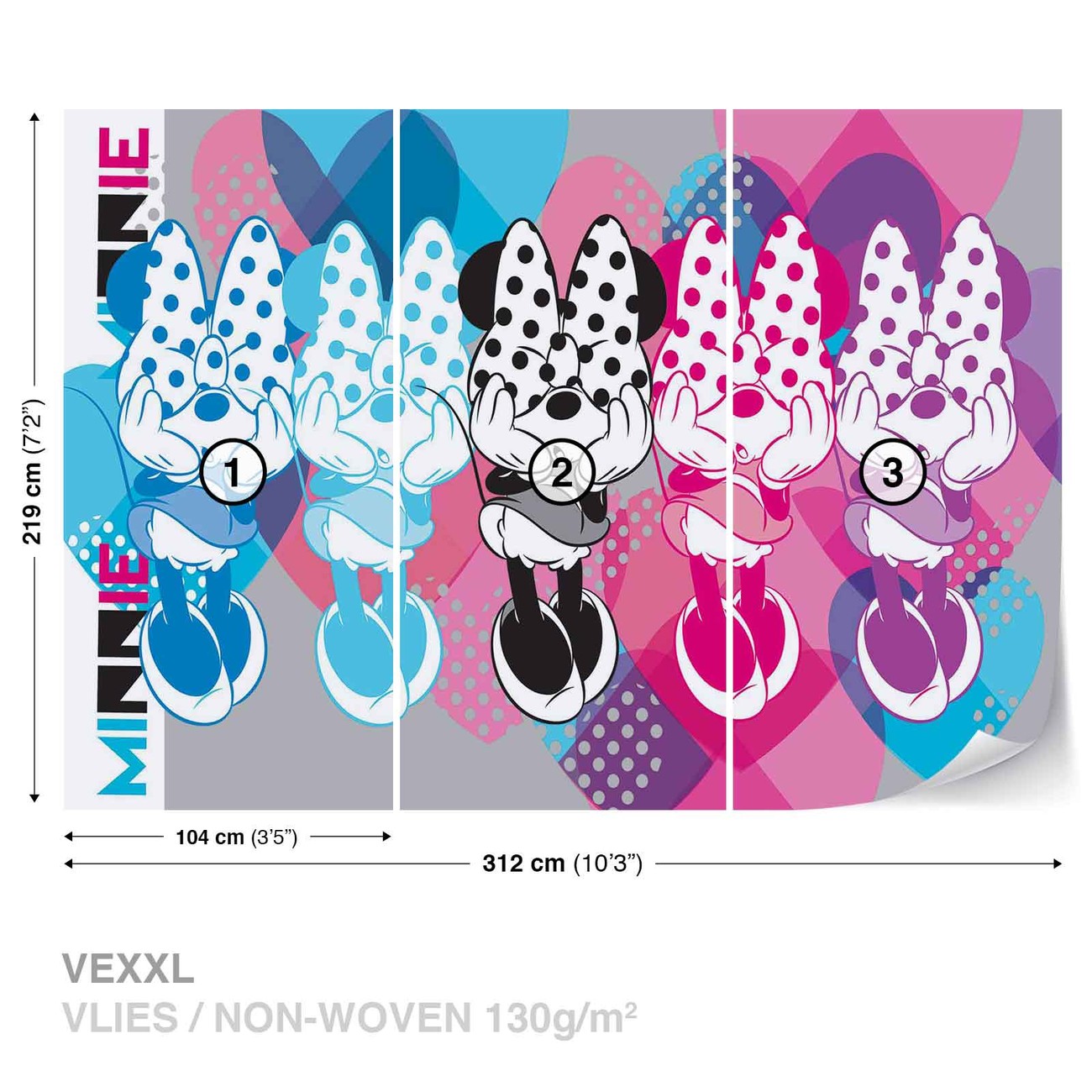 Disney Minnie Mouse Wall Paper Mural | Buy at UKposters