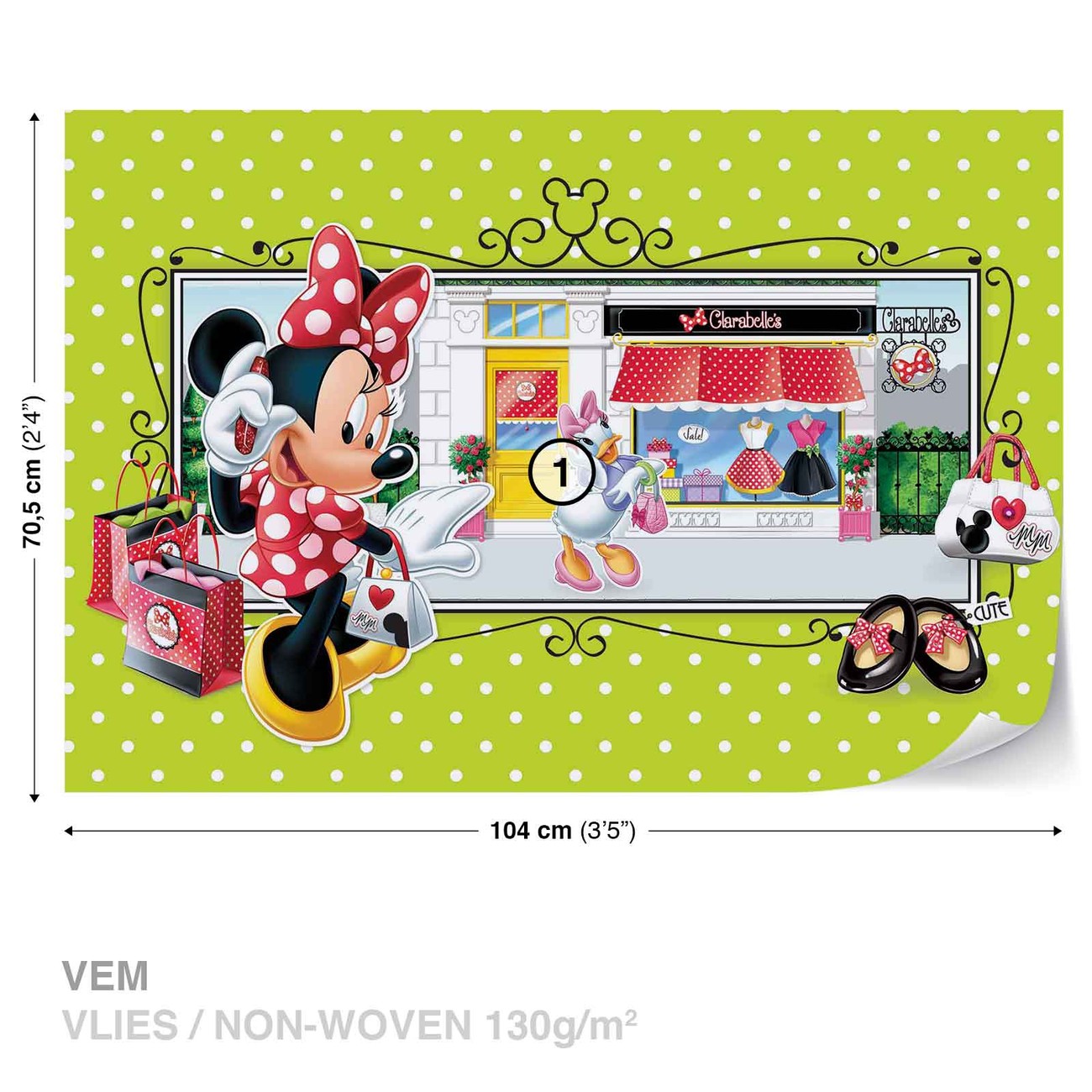 Disney Minnie Mouse Wall Paper Mural | Buy at EuroPosters