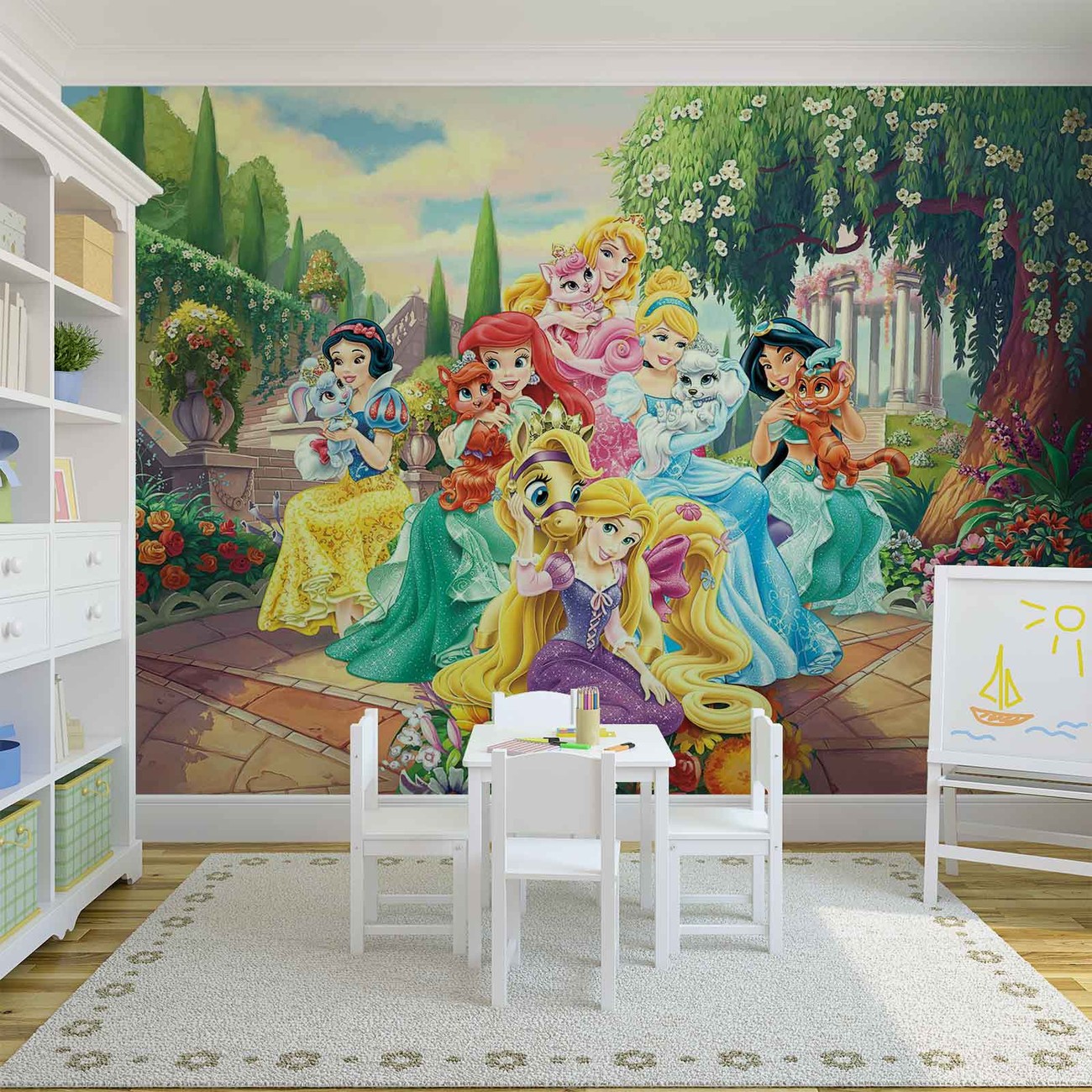 Disney Princesses Rapunzel Ariel Wall Paper Mural | Buy at UKposters