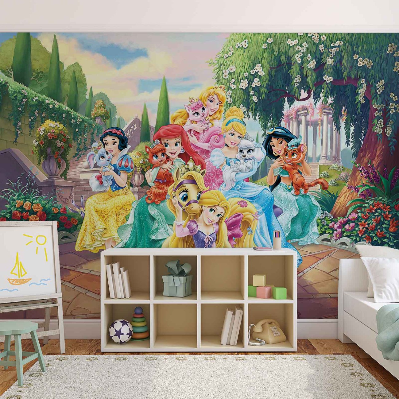 Disney Princesses Rapunzel Ariel Wall Paper Mural | Buy at UKposters