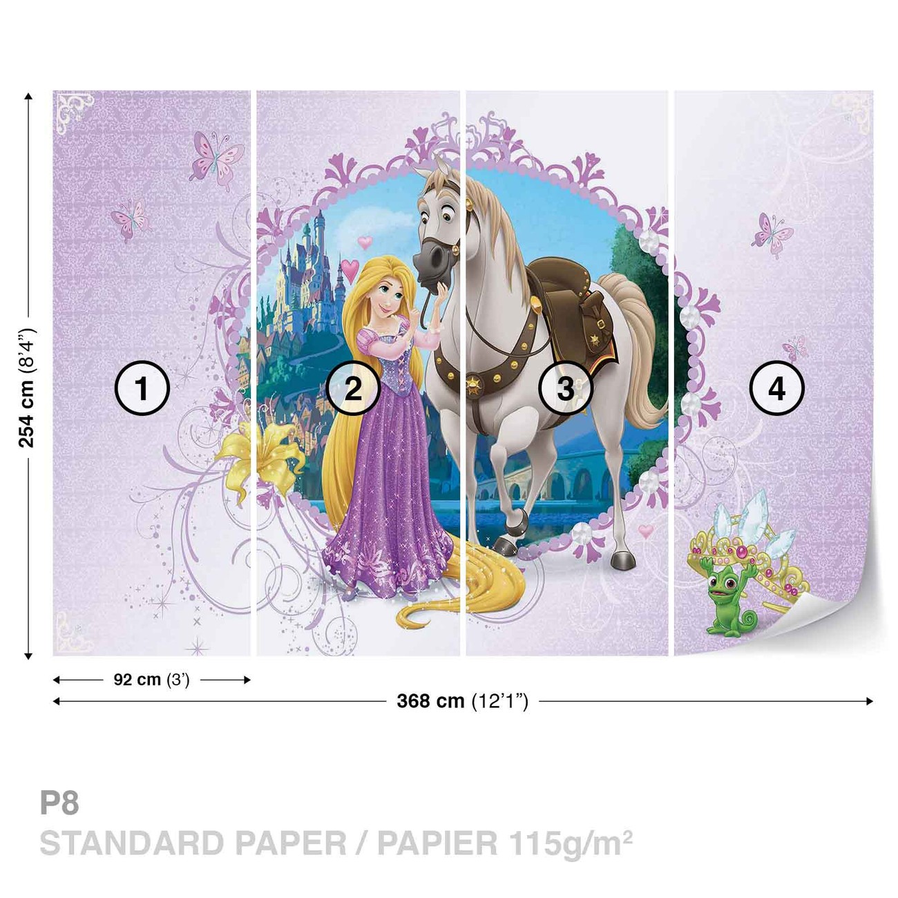 Disney Princesses Rapunzel Wall Paper Mural | Buy at UKposters