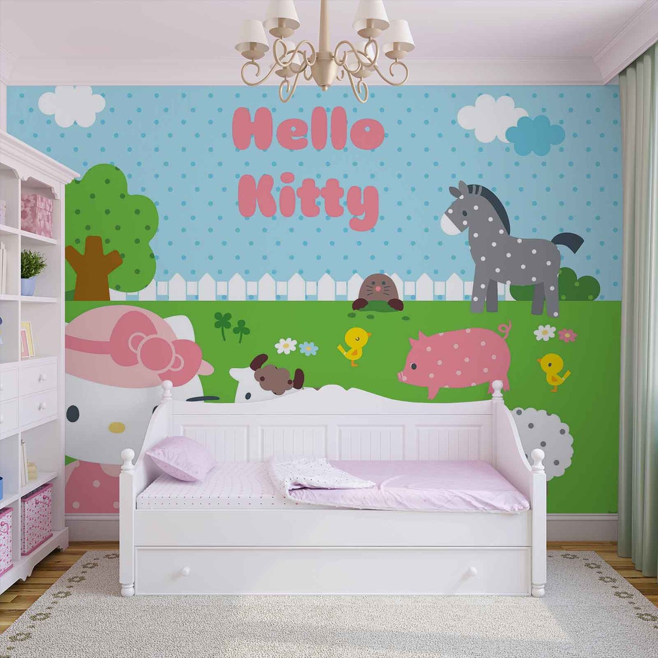 Hello Kitty Wall Paper Mural | Buy at UKposters