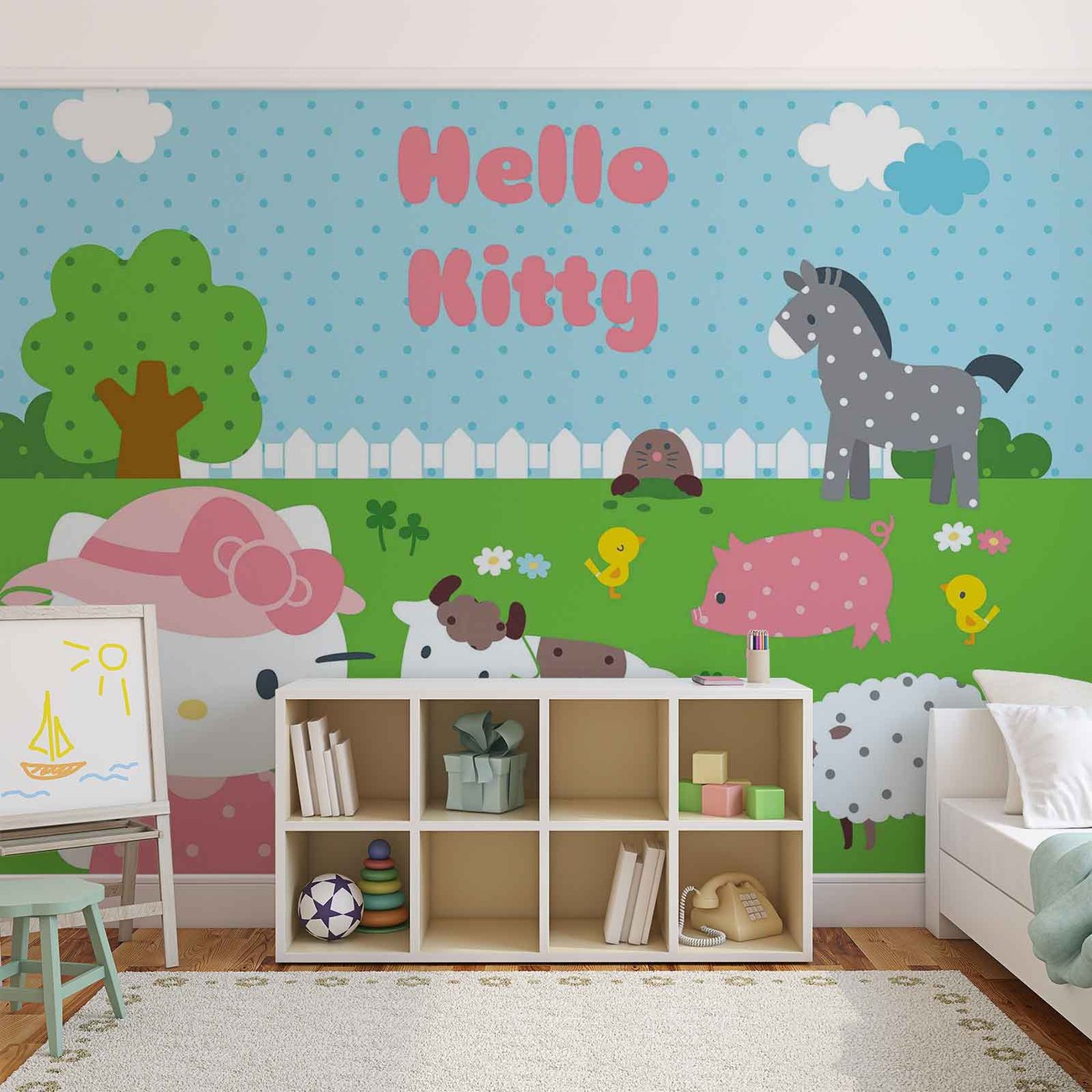 Hello Kitty Wall Paper Mural | Buy at UKposters