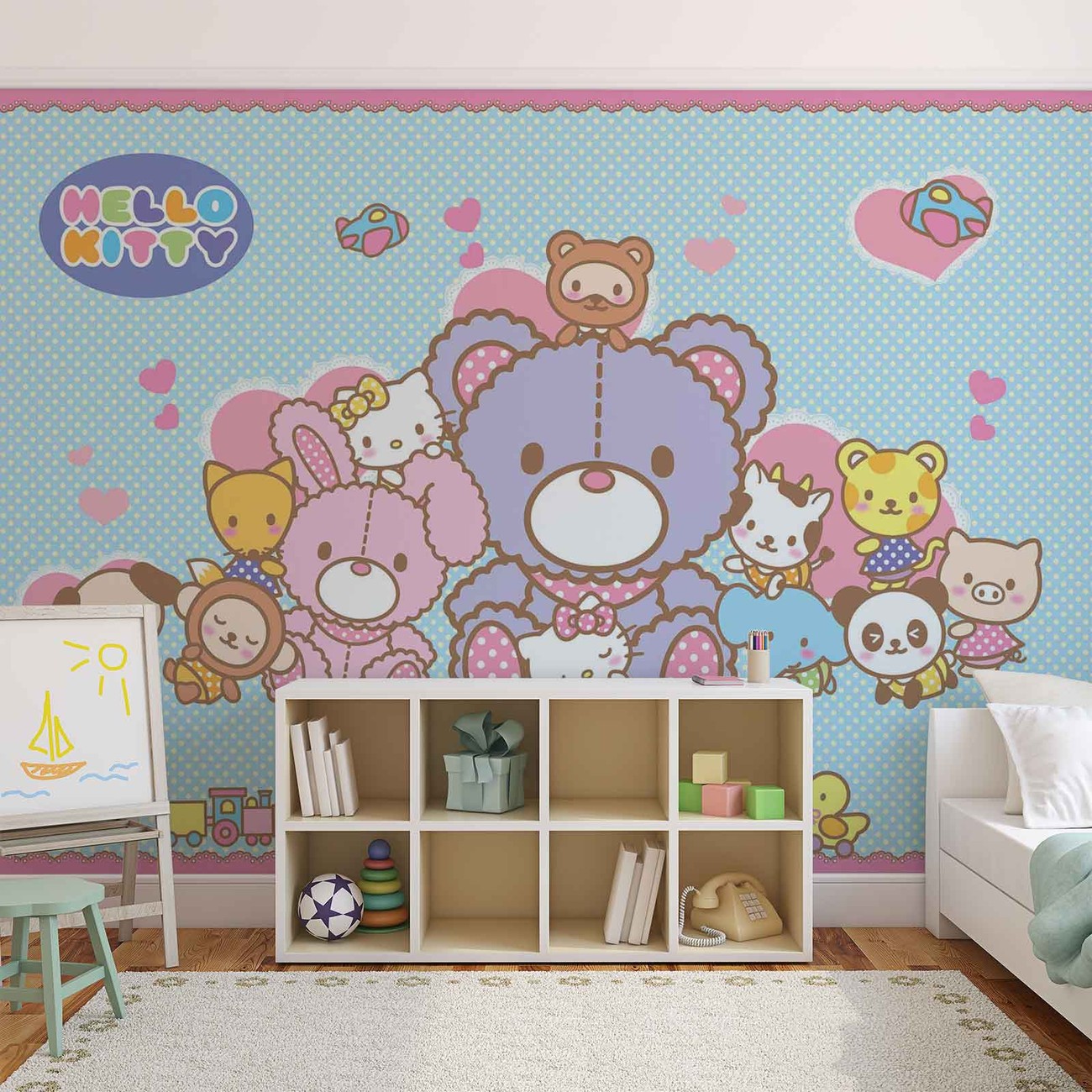 Hello Kitty Wall Paper Mural | Buy at UKposters