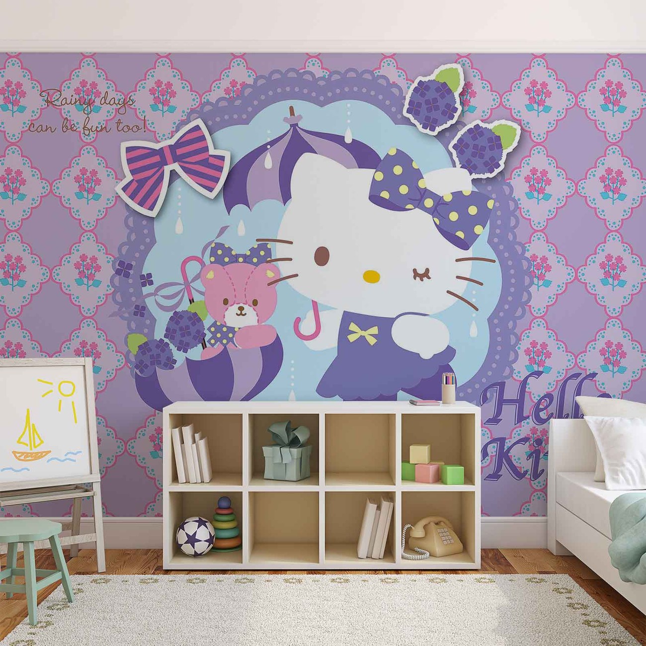 Hello Kitty Wall Paper Mural | Buy at UKposters