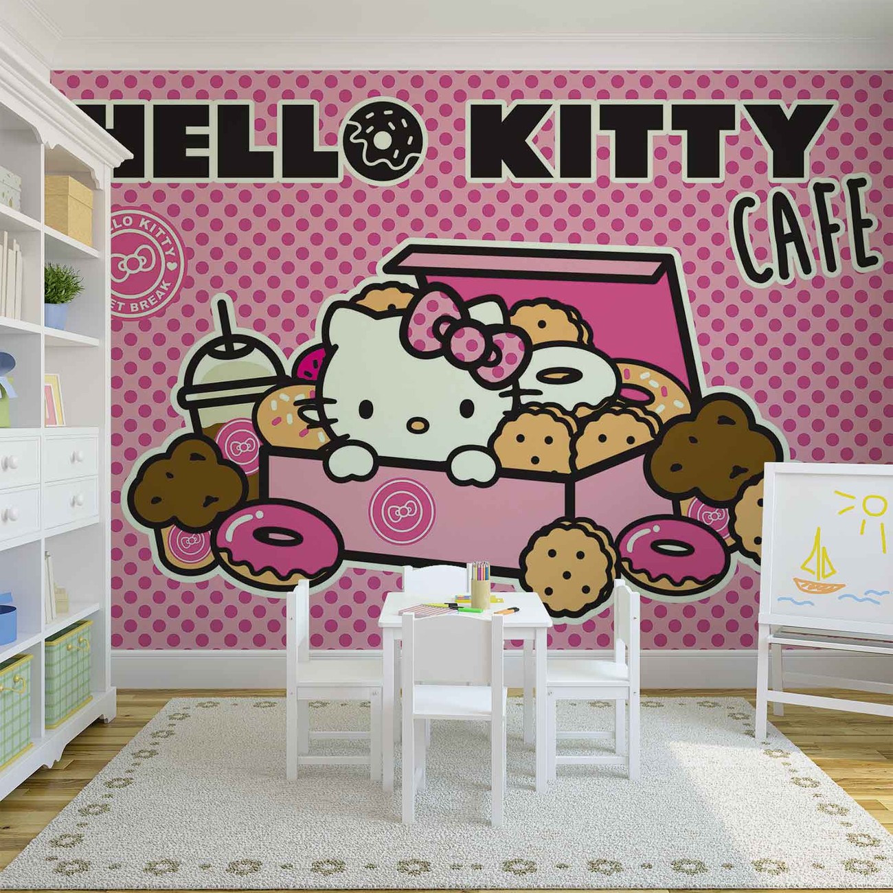 Hello Kitty Wall Paper Mural | Buy at UKposters