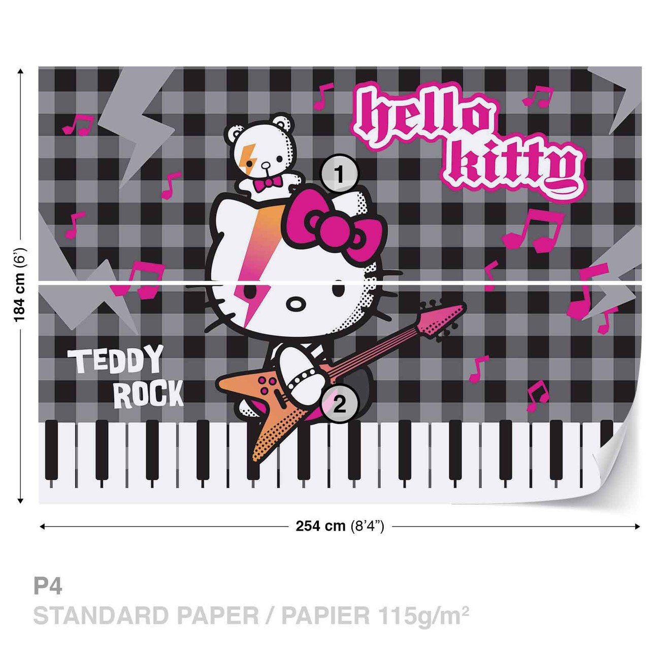 Hello Kitty Wall Paper Mural | Buy at UKposters