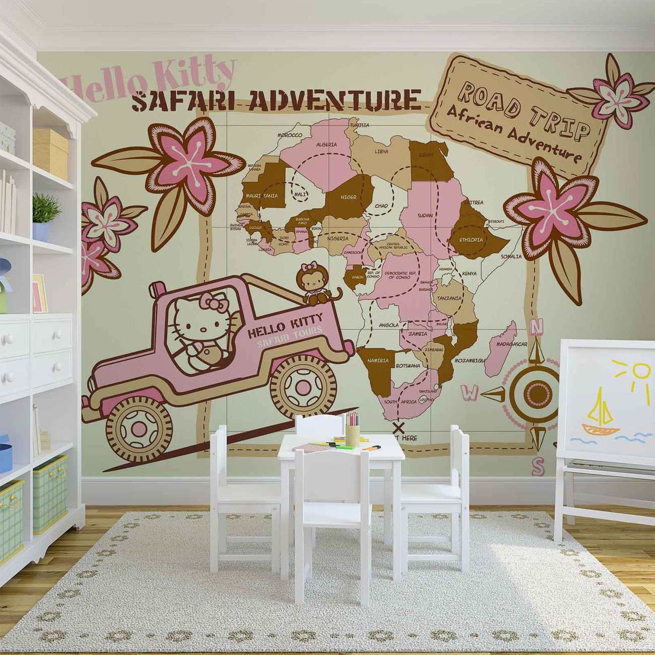 Hello Kitty Wall Paper Mural | Buy at EuroPosters