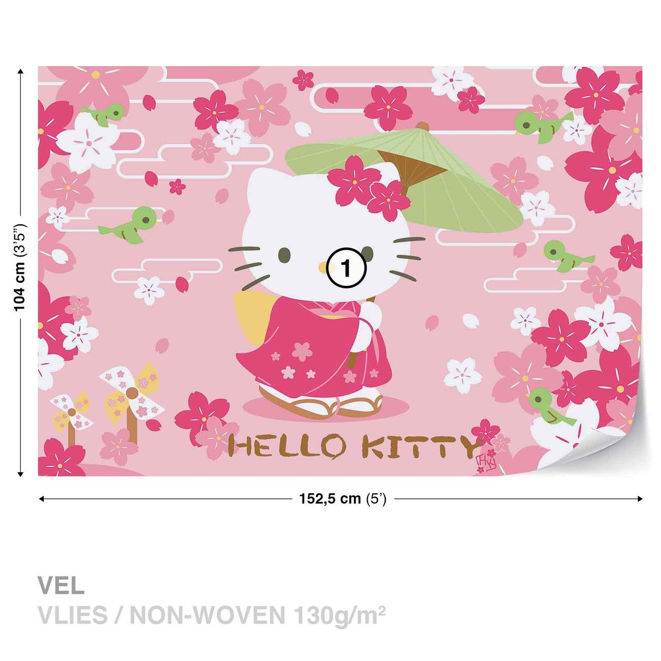 Hello Kitty Wall Paper Mural | Buy at UKposters