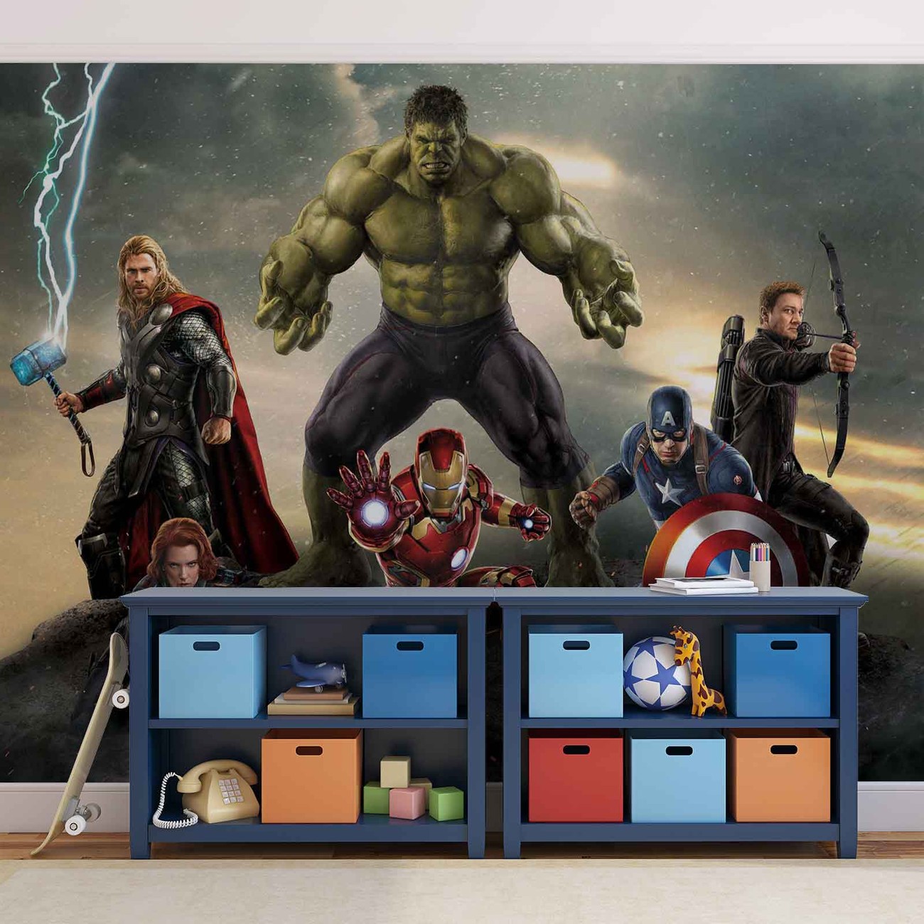 Marvel Avengers Battle Wall Paper Mural | Buy at UKposters