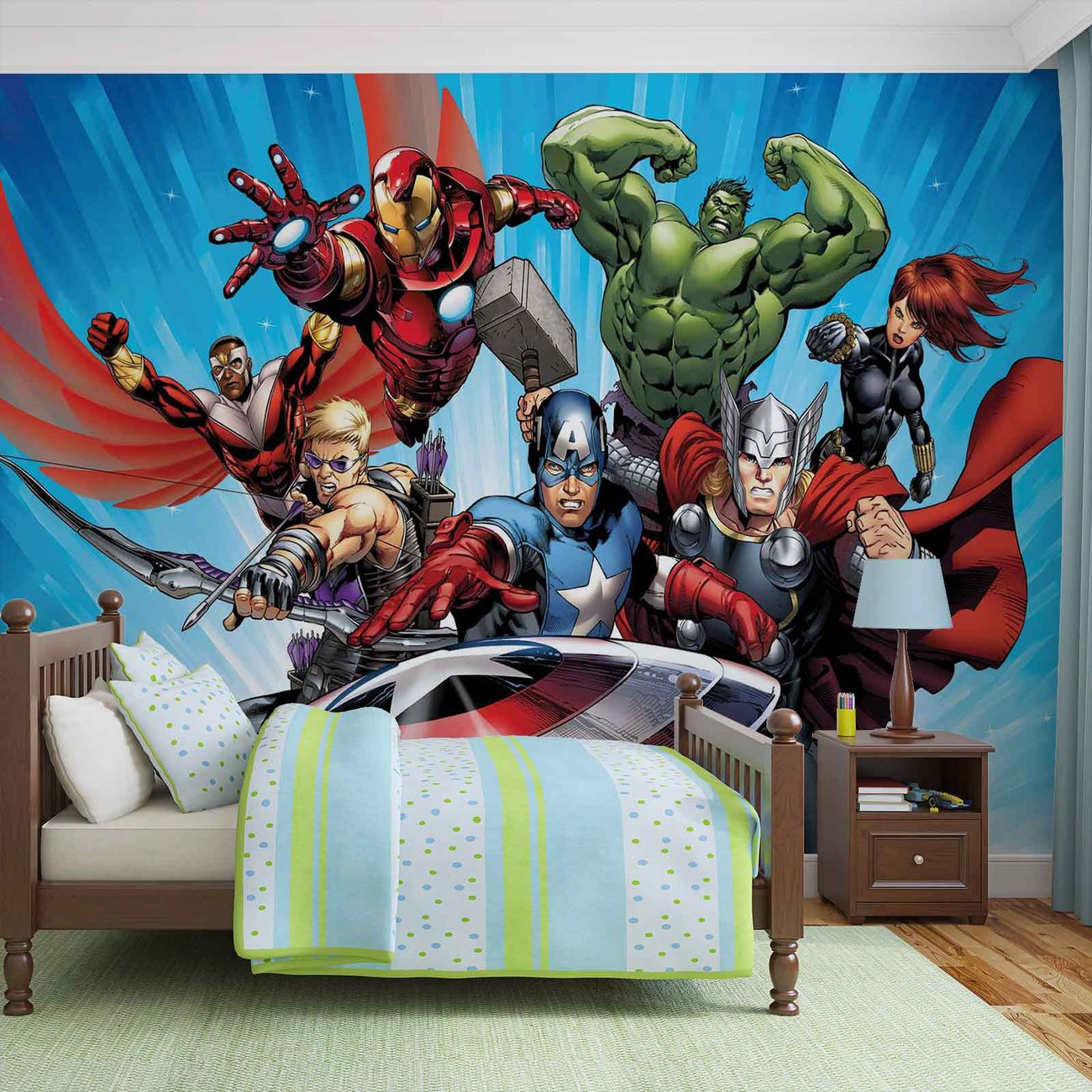 Marvel Avengers Wall Paper Mural | Buy at UKposters
