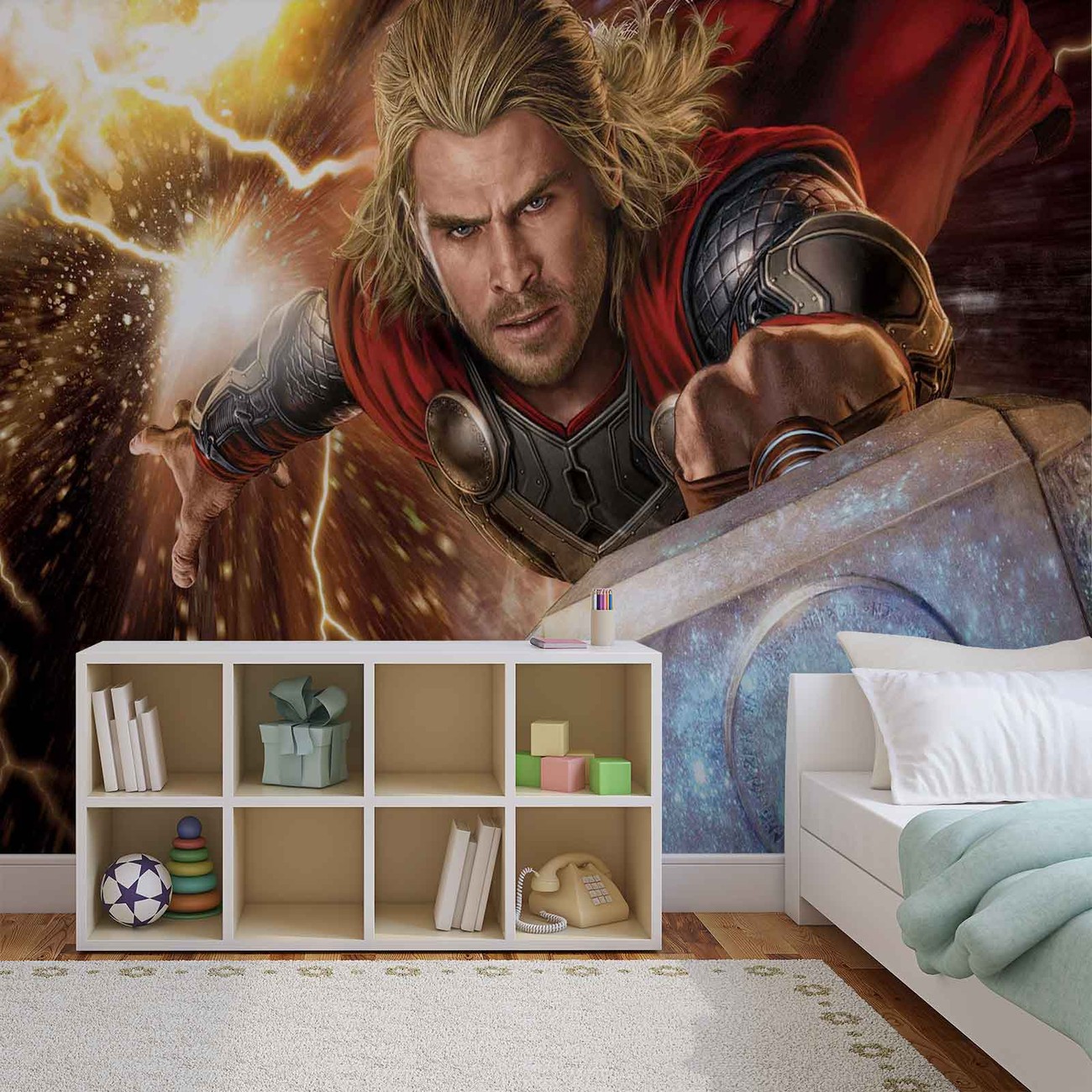 Marvel Avengers Thor Wall Paper Mural | Buy at UKposters
