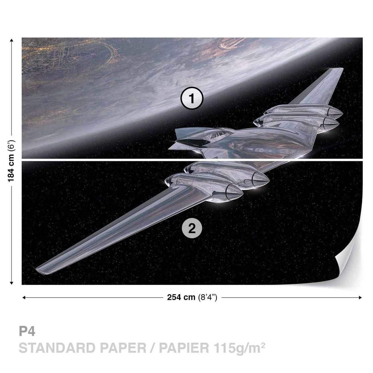 Star Wars J-type Diplomatic Barge Wall Paper Mural | Buy at UKposters