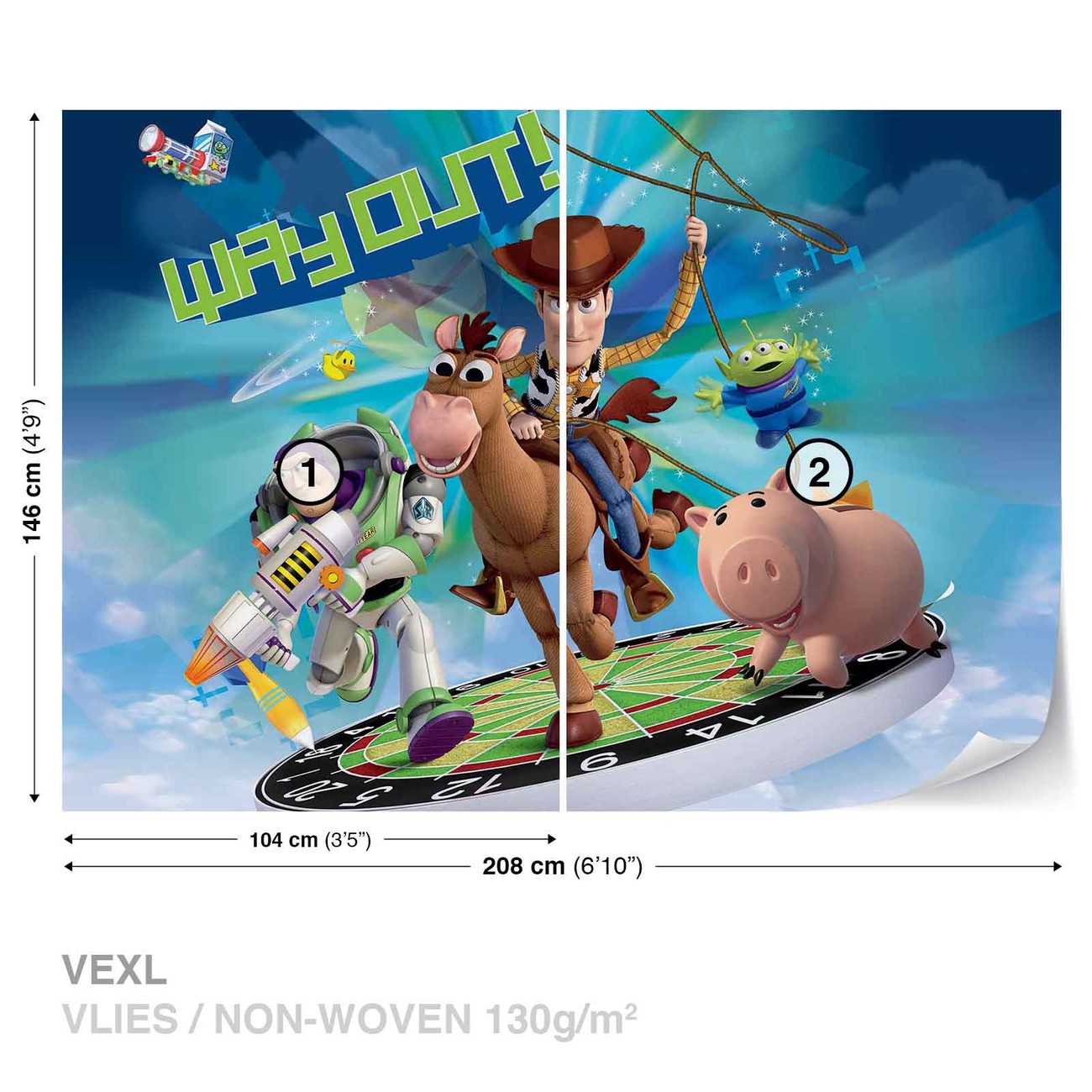 Toy Story Disney Wall Paper Mural | Buy at UKposters