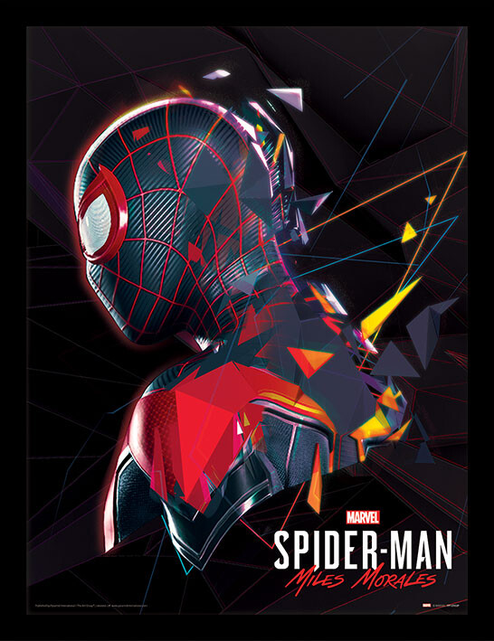 Spider Man Miles Morales System Shock Framed poster Buy at UKposters