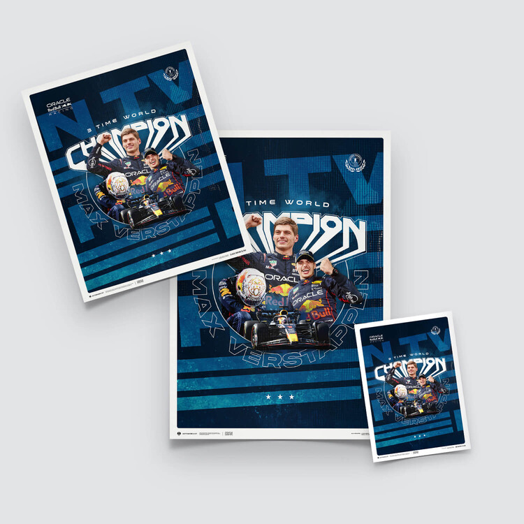 Art Print Oracle Red Bull Racing - Max Verstappen - 2023 F1® World ...