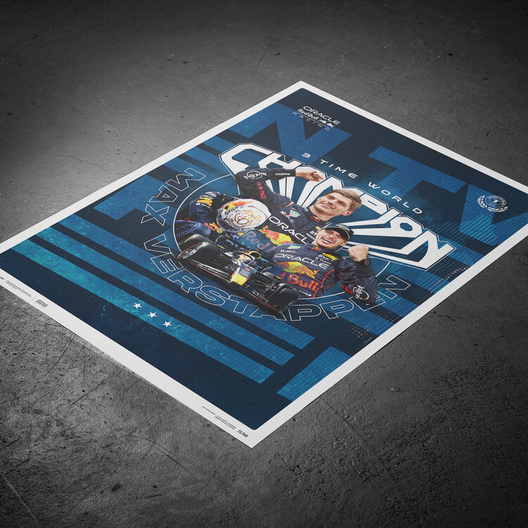 Art Print Oracle Red Bull Racing - Max Verstappen - 2023 F1® World ...