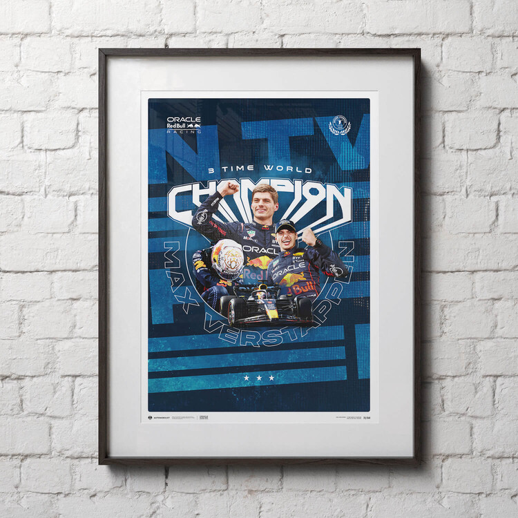 Art Print Oracle Red Bull Racing - Max Verstappen - 2023 F1® World ...
