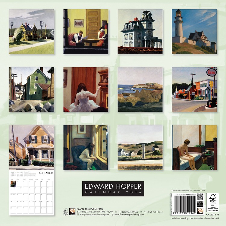 Edward Hopper - Calendari da muro 2016 | Compra su Europosters
