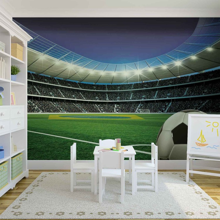 Football Stadium Sport Fototapet, Tapet på Europosters.dk