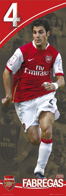 Poster, Affiche Arsenal - fabregas 07/08 en ligne | 3+1 GRATUIT ...