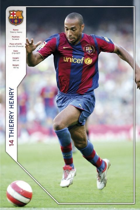 Poster, Affiche Barcelona - Henry 07/08 en ligne | 3+1 GRATUIT ...