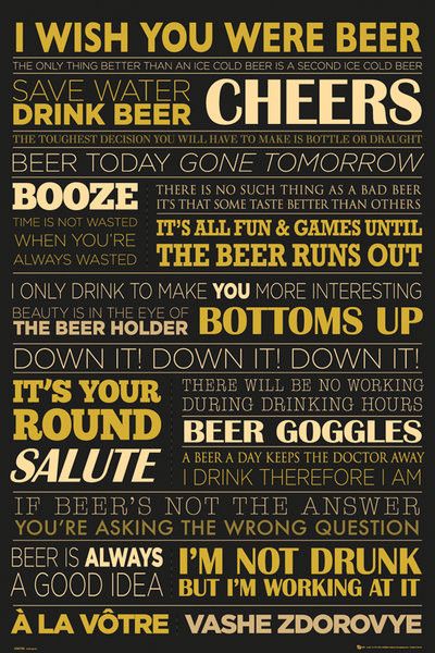 Poster, Affiche Beer - life en ligne | 3+1 GRATUIT | Europosters
