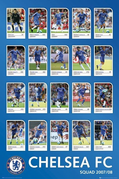 Chelsea - squad profiles 07/08 Poster, Affiche | All poster chez ...