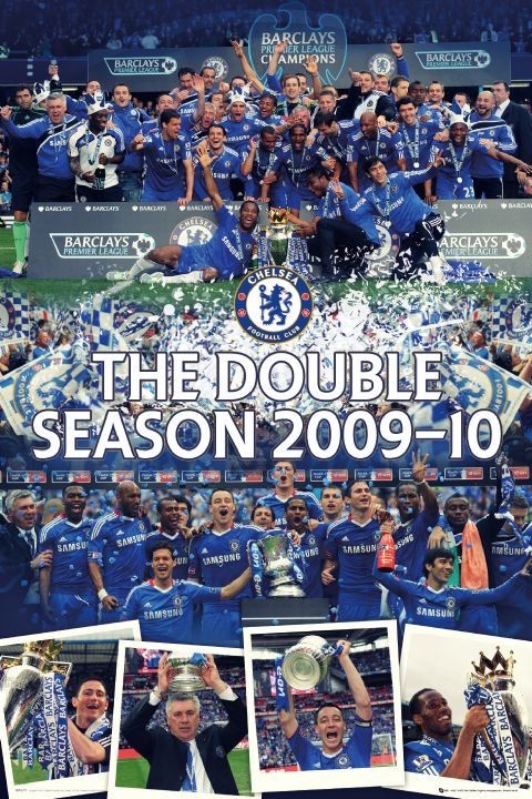 Poster, Affiche Chelsea - the double en ligne | 3+1 GRATUIT | Europosters