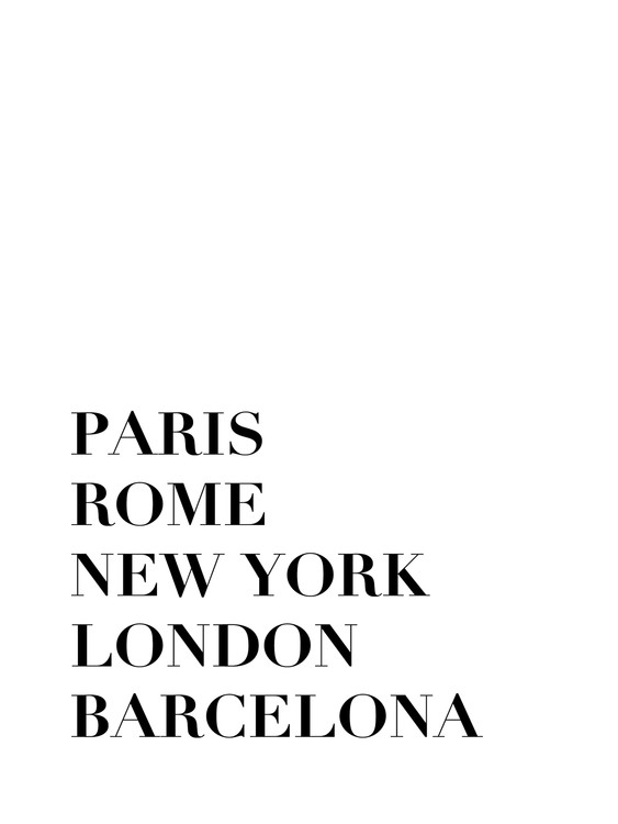 Poster, Affiche cities 1, Finlay & Noa en ligne | 3+1 GRATUIT | Europosters